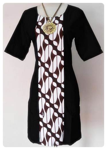 Model baju batik wanita hitam terbaru update