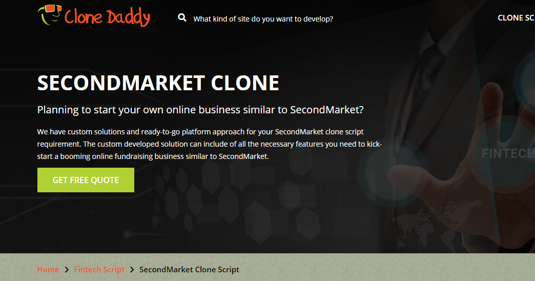 What is SecondMarket clone? Why it Use?