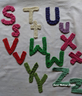Sweet Nothings Crochet: THE UPPER & LOWER CASE ALPHABET