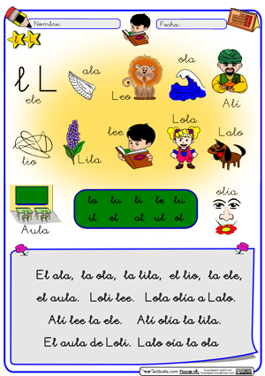 **MI MAESTRA PURI**: FICHAS DE LECTURA DE LA "L" Y LA "S" Y VÍDEOS.