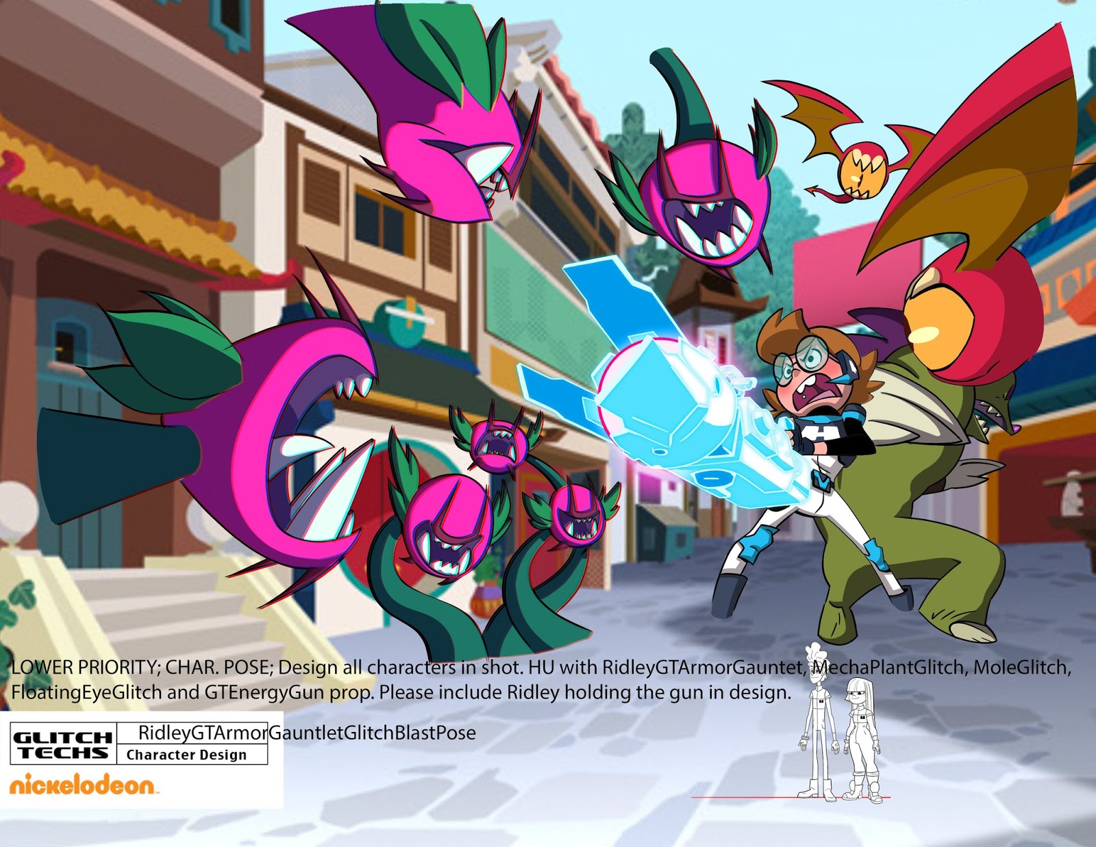 NickALive!: First Look at New 'Glitch Techs' Character Ridley