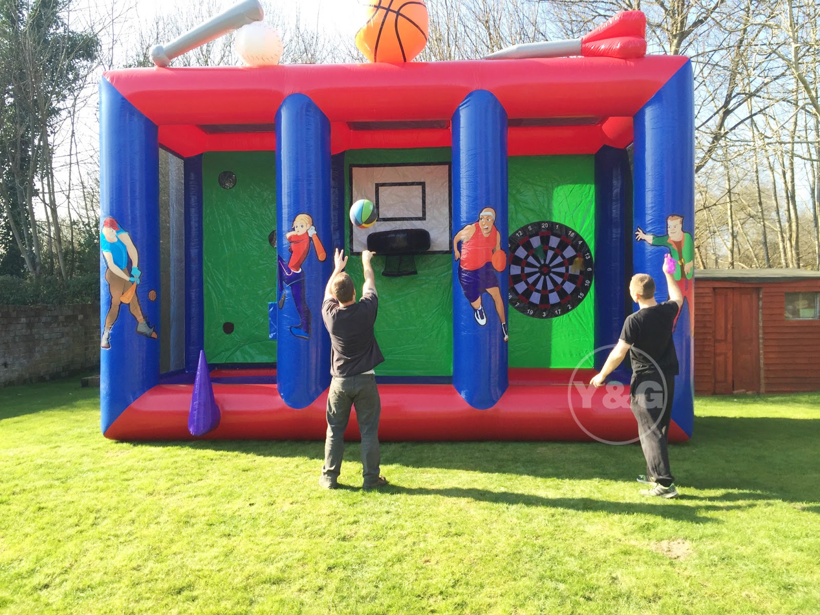 Best inflatable sports challenge for school carnival --3 in1 inflatable ...