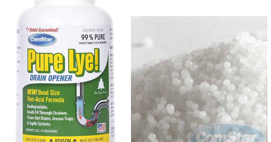 1 Pound ComStar Pure Lye BeadS Drain Opener $5.80 - Amazon Prime ...