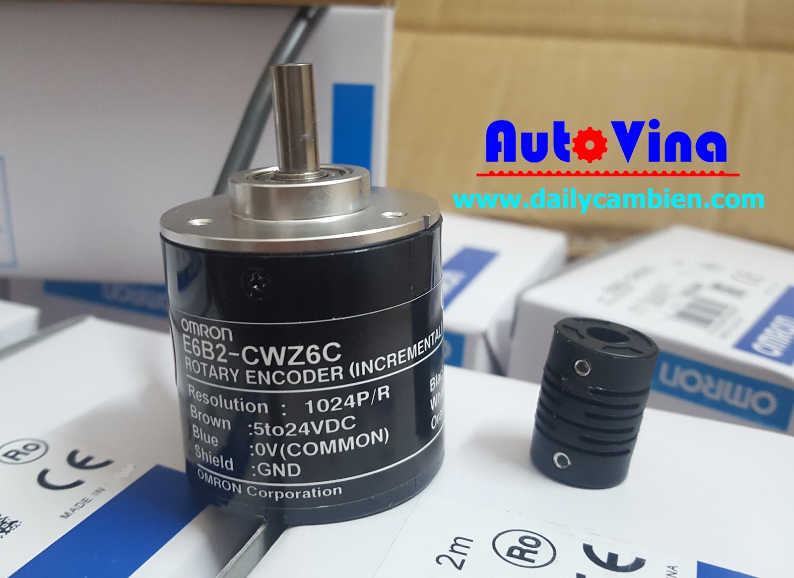 E6B2-CWZ6C-1024ppr Encoder Omron | Đại lý bán Servo PLC HMI