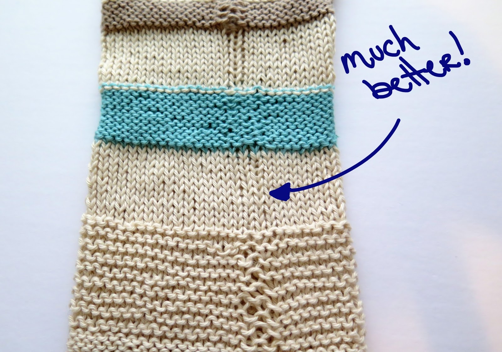 Sweet Tea, Soft Skeins: Laddering: how to fix it