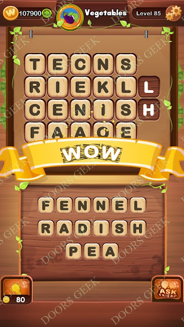 Word Bright Level 85 Answers ~ Doors Geek