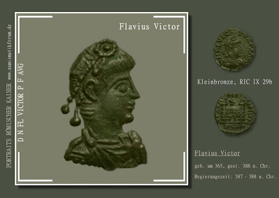 römische Kaiserportraits auf Münzen: Flavius Victor