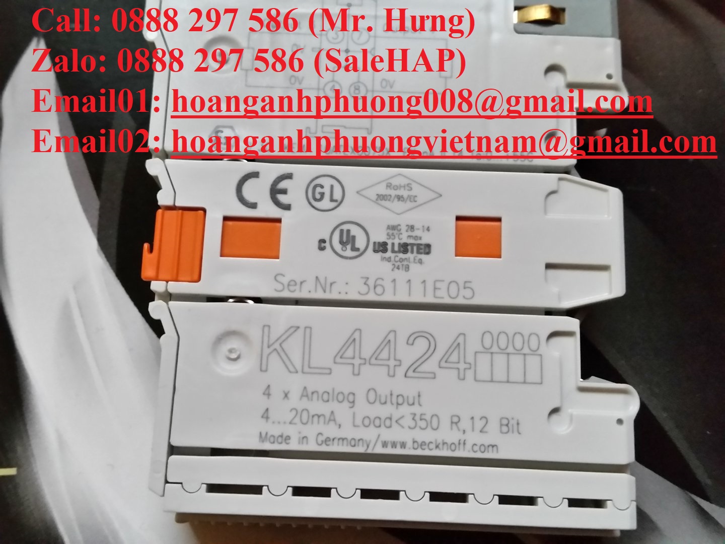 Thiết bị đầu cuối Beckhoff KL4424