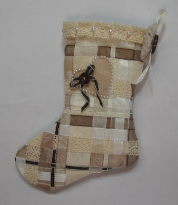 Stamp Girl: Ribbon Stocking Ornament