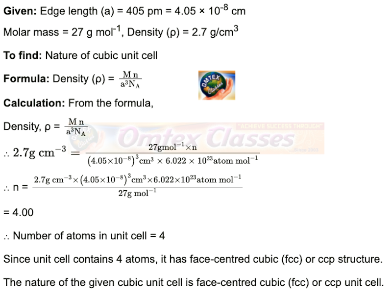 OMTEX CLASSES: Chapter 1: Solid State Balbharati solutions for ...