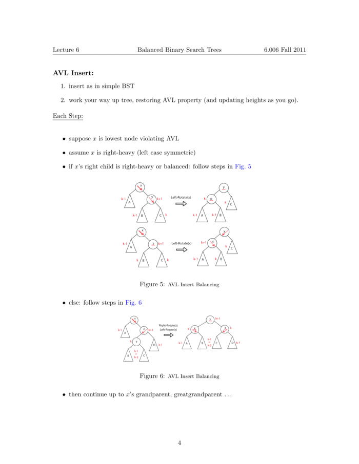 MIT - Introduction to Algorithms - Lecture 6. AVL Tree, AVL Sort 균형 이진 ...