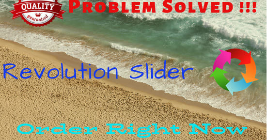 I will add and customize a powerful revolution slider
