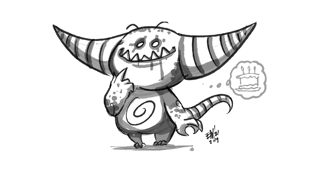 Quick Drawing Of A Gremlin In Inkscape With Wacom Intuos Pro ...