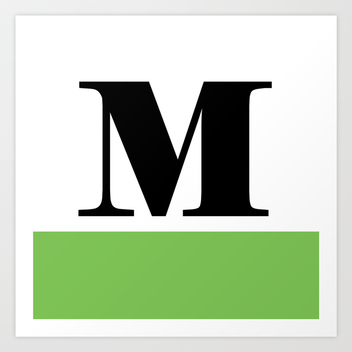 Block Letter M ~ Thankyou Letter