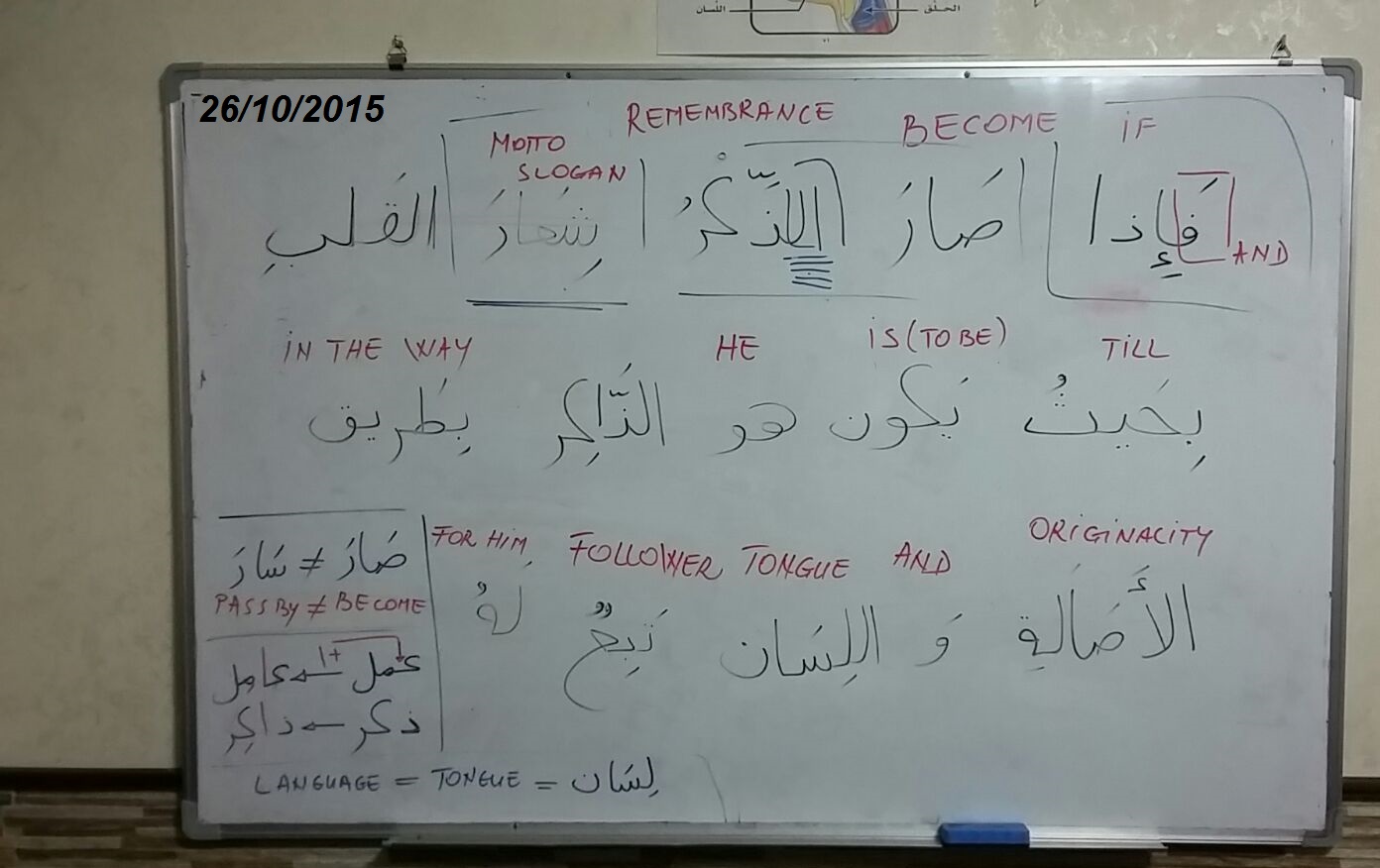 26/10/2015 Arabic Lessons | Learn Arabic Amman