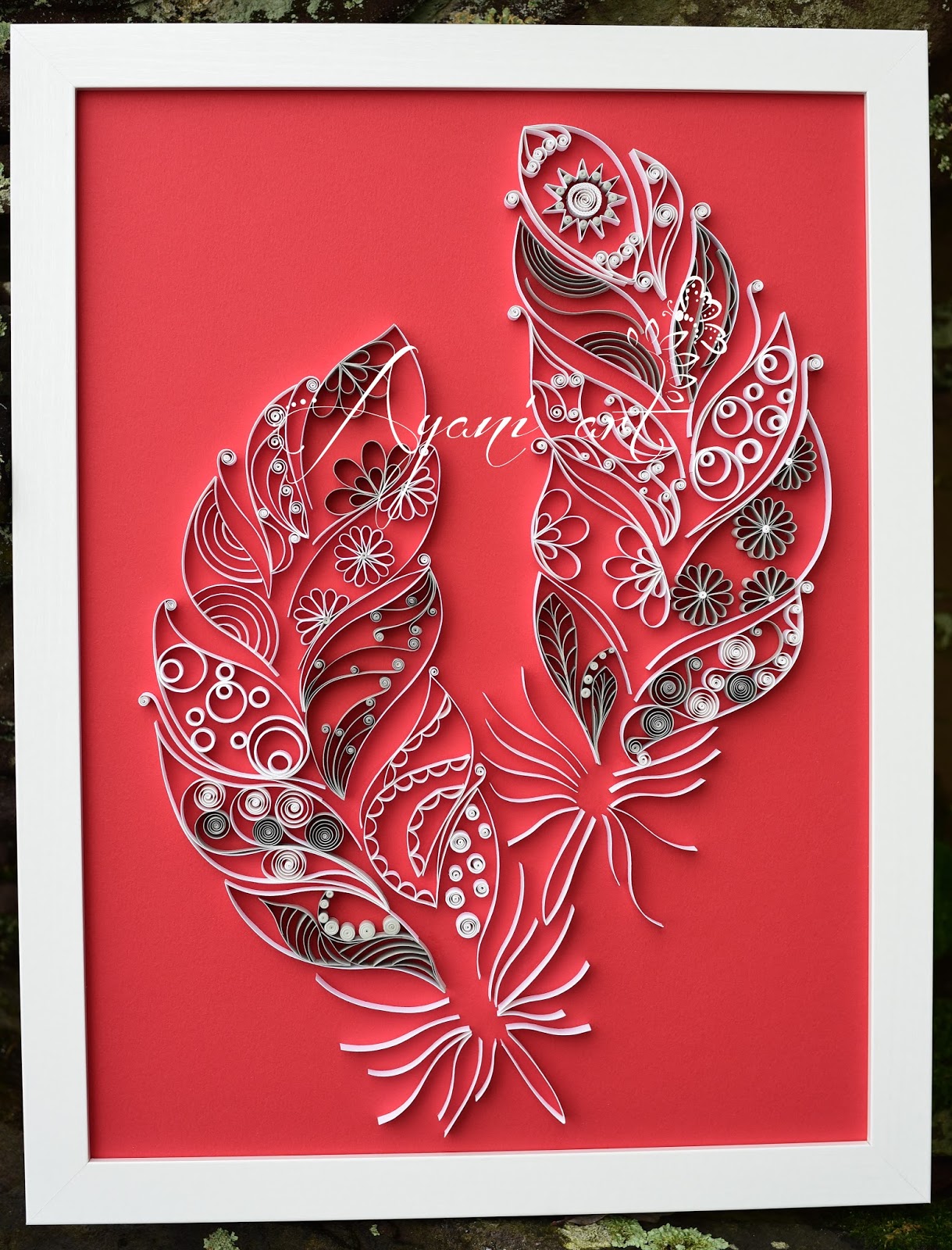 Ayani art: Quilling Feathers