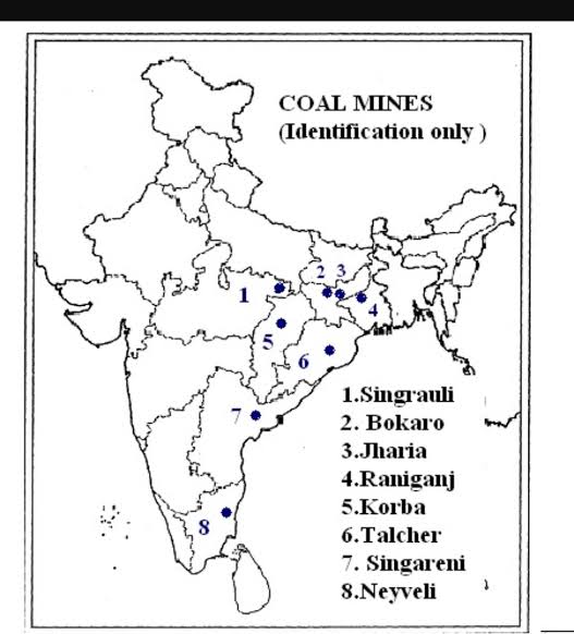 List of Major Coal Fields in India