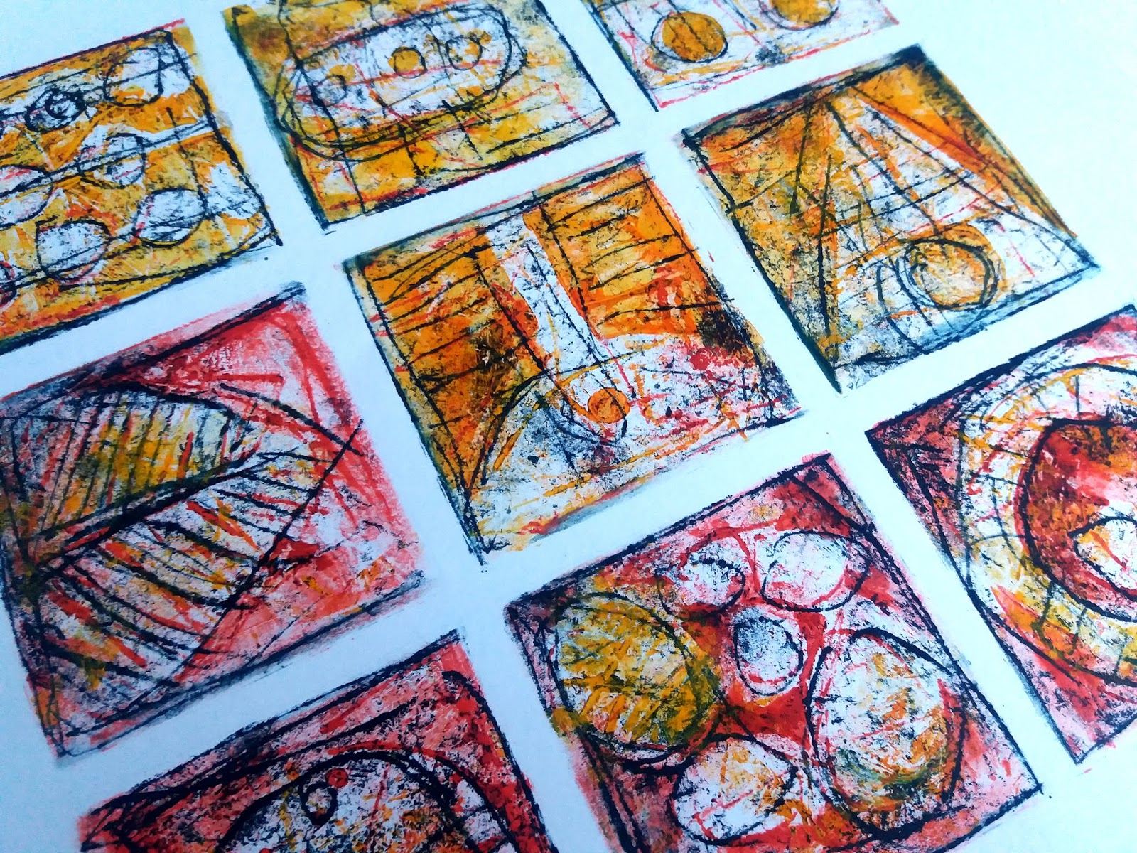 Dan Tirels : Monoprinting with templates