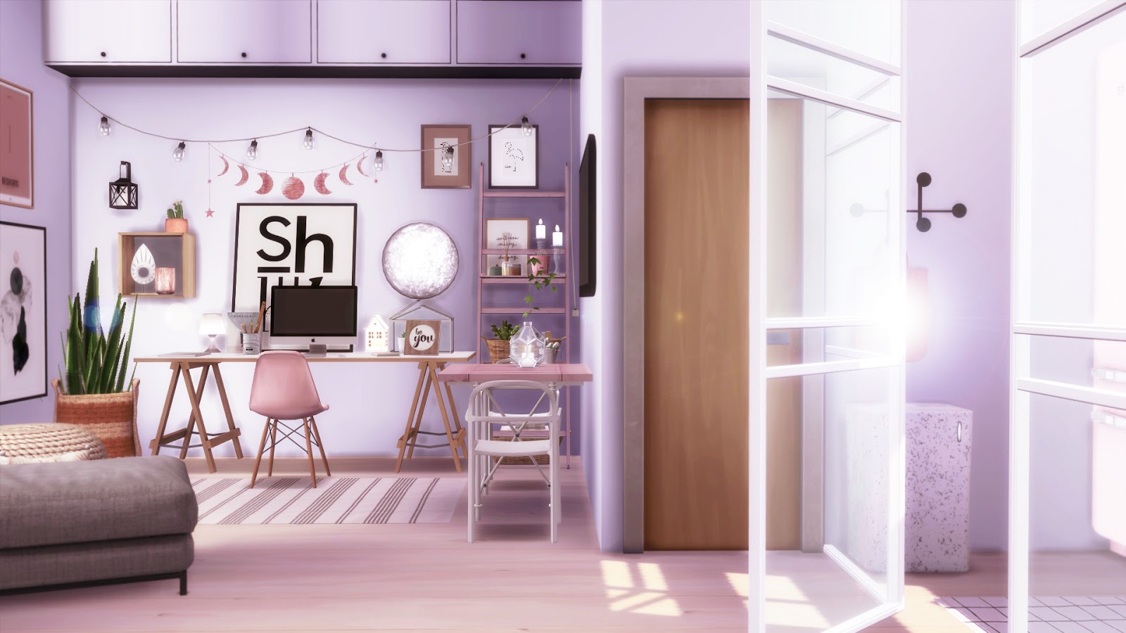 SIMS 4 - STUDENT TINY HOUSE - DL + CC - Bárbara Sims