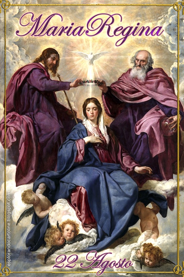 Esplorando Cartoline CDB: Cartolina Oggi si Celebra MARIA REGINA! 22 ...