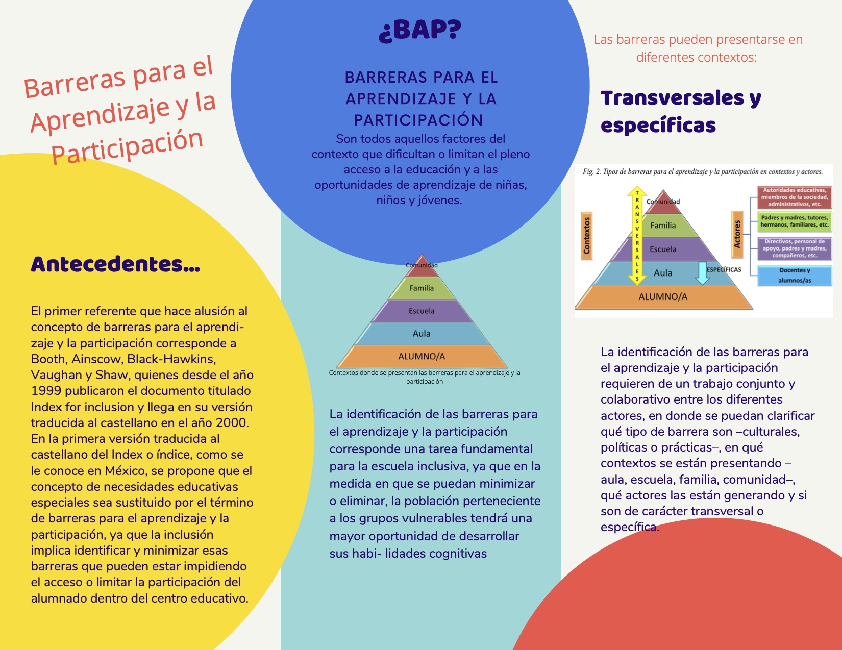 ¿BAP? Barreras para el Aprendizaje y la Participación