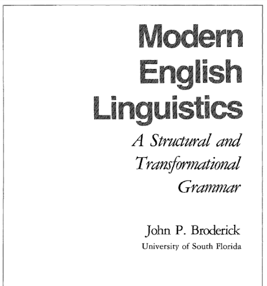 Buku Bahasa Inggris Modern English Linguistics - Rinjani School