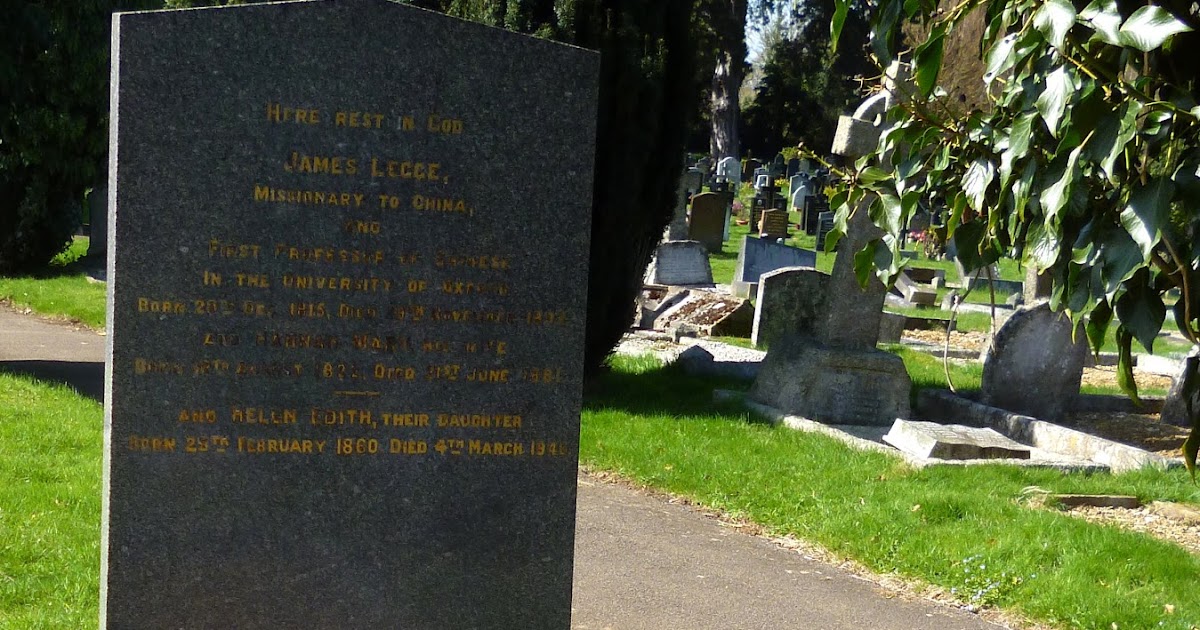 Dr Tony Shaw: Wolvercote Cemetery, Oxford #4: James Legge