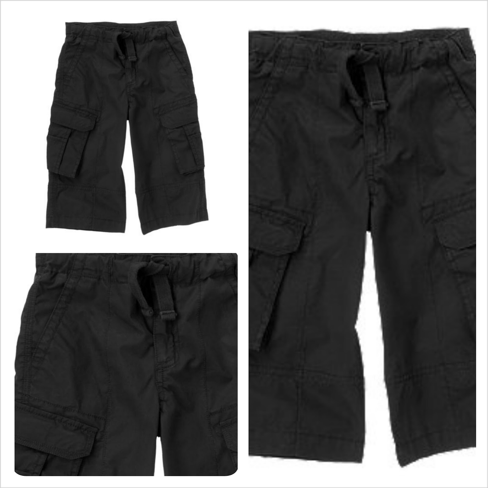 Threads For Tots 26 Long Cargo Shorts in Black threads-for-tots-26-long-cargo-shorts-in-black