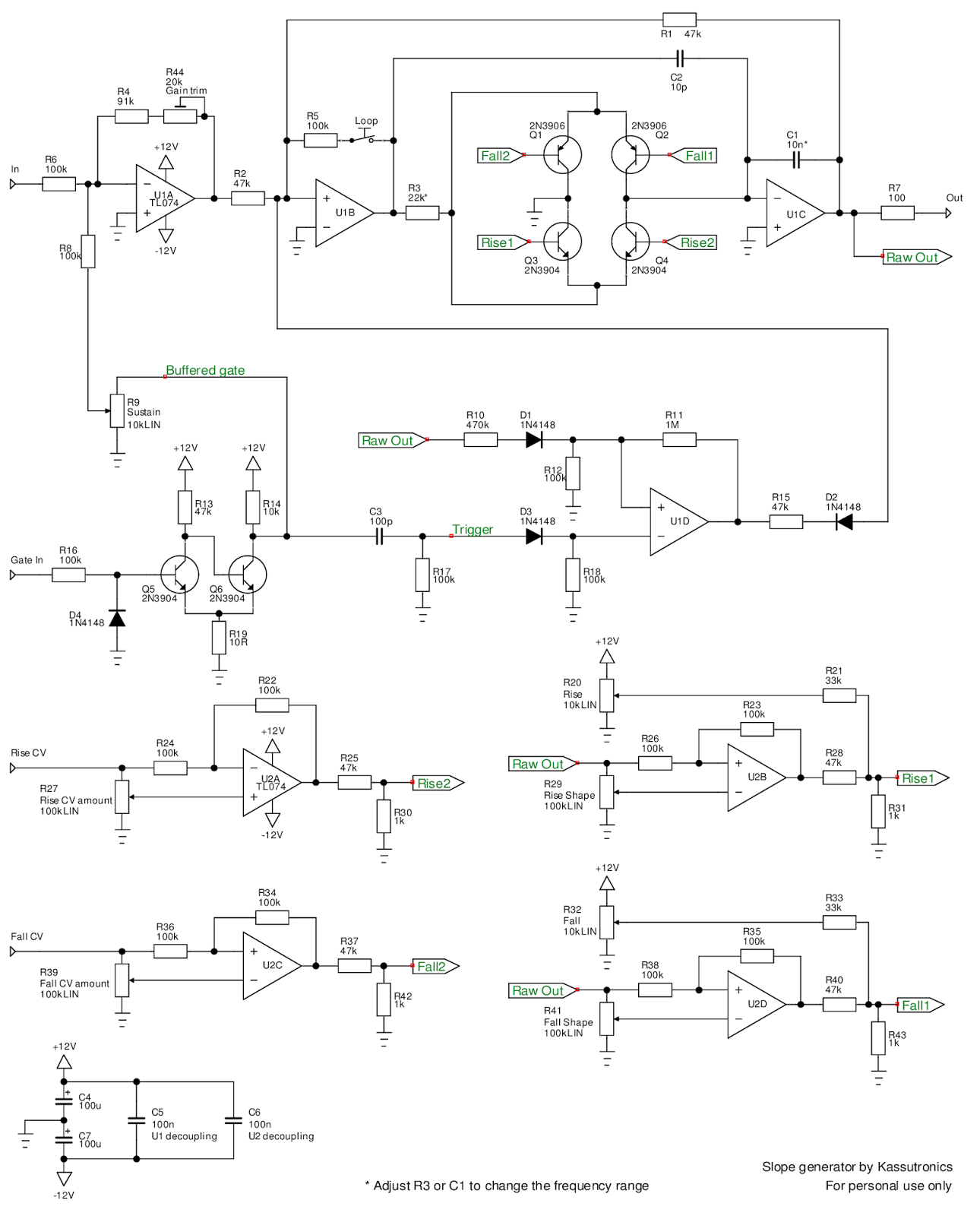 Kassutronics: Slope generator