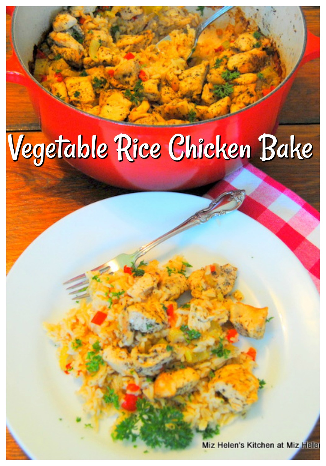 Vegetable Rice Chicken Bake