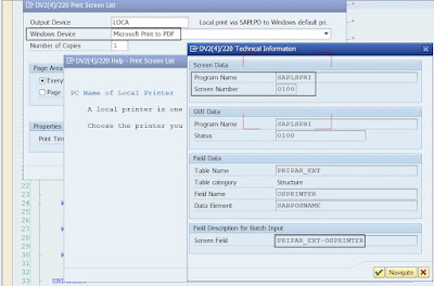 SAP ABAP Central: No device selection at Print screen list popup window