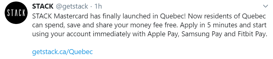 STACK Prepaid MasterCard 简介（Expired）