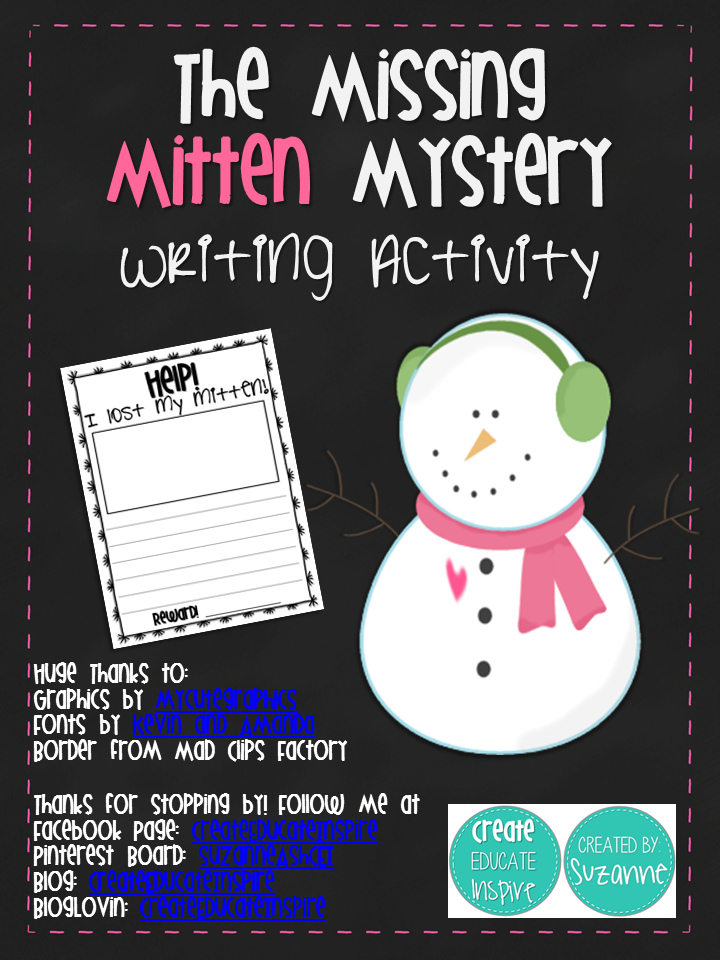Create.Educate.Inspire: The Missing Mitten Mystery