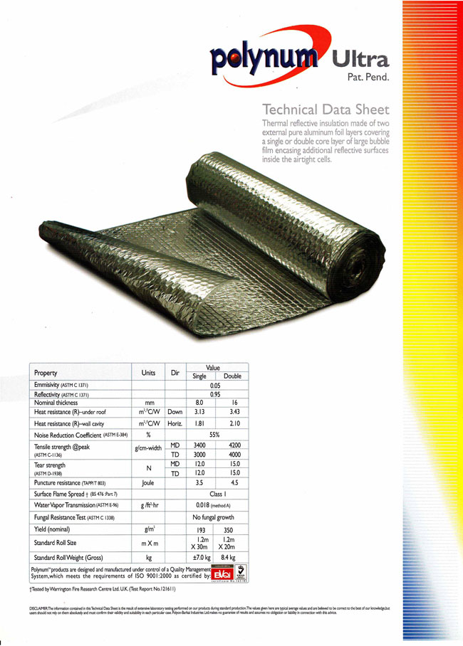 Material Bangunan Super Murah: INSULATION BUBBLE POLYNUM