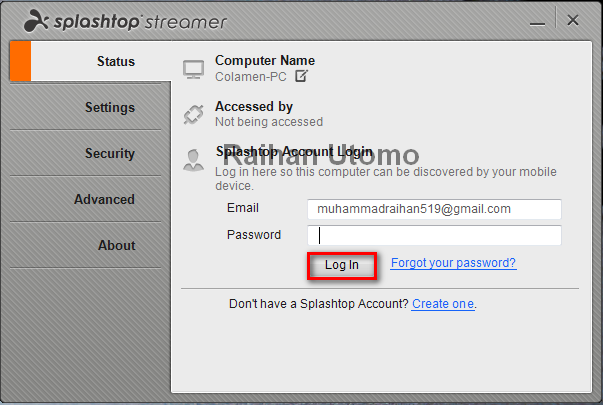 Remote Desktop dengan Android (Splashtop)