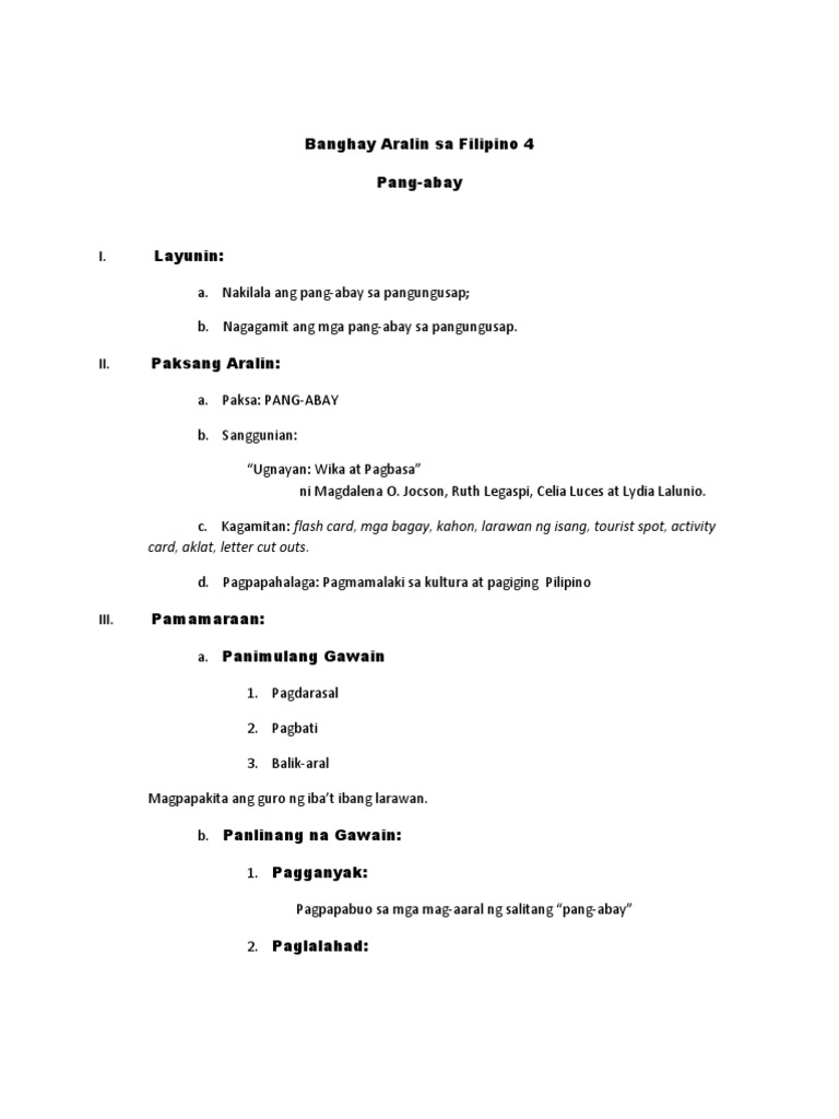 Lesson Plan In Filipino Philippin News Collections lesson-plan-in-filipino-philippin-news-collections