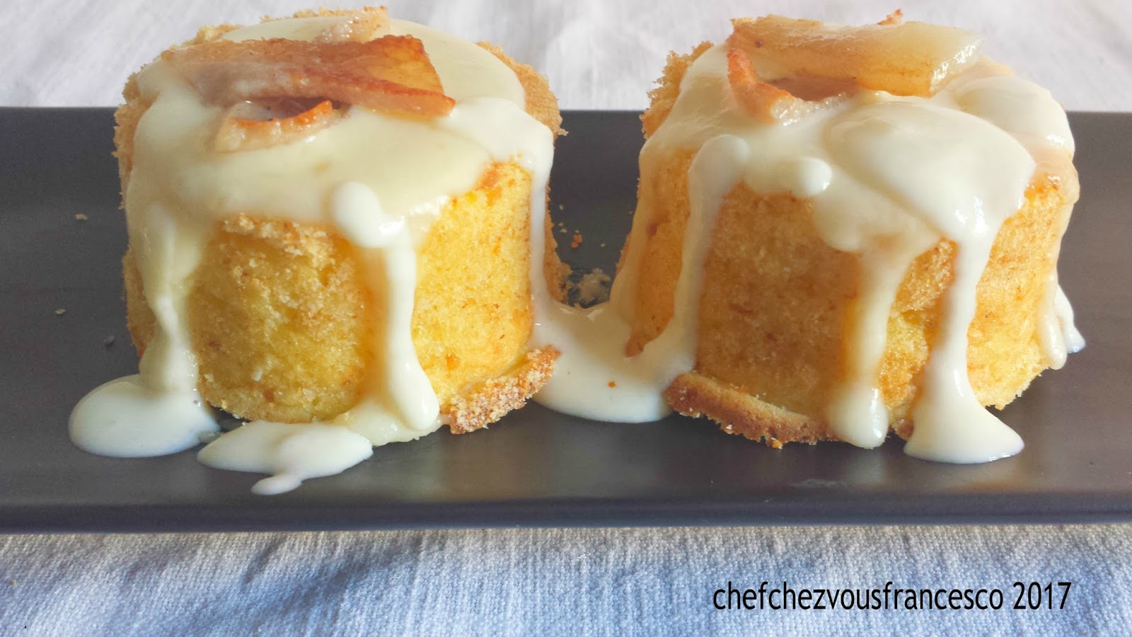 Chefchezvous: Tortini di patate ai porri con fonduta di fontina e ...