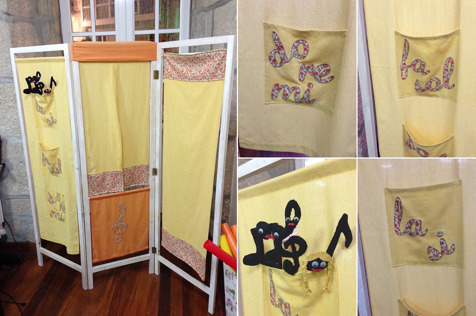 Decoración Escuela de Música:: Biombo/Teatrillo | TallerdeLuna