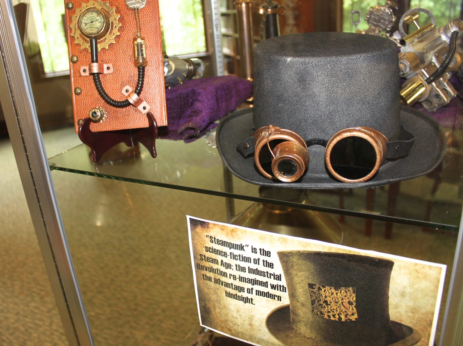 Paintings that Fly: STEAMPUNK LIBRARY DISPLAY