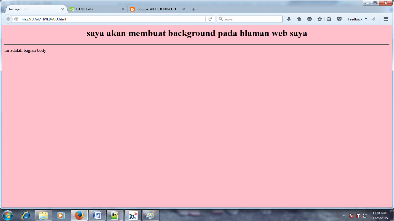 Cara Membuat Background Pada Tampilan Web Menggunakan HTML ...