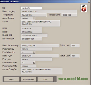 Cara Membuat Form Input Data Siswa dengan Macro atau VBA pada Microsoft ...