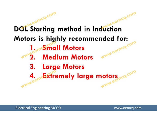 DOL Starting Method in Induction Motor is Highly Recommended for ...