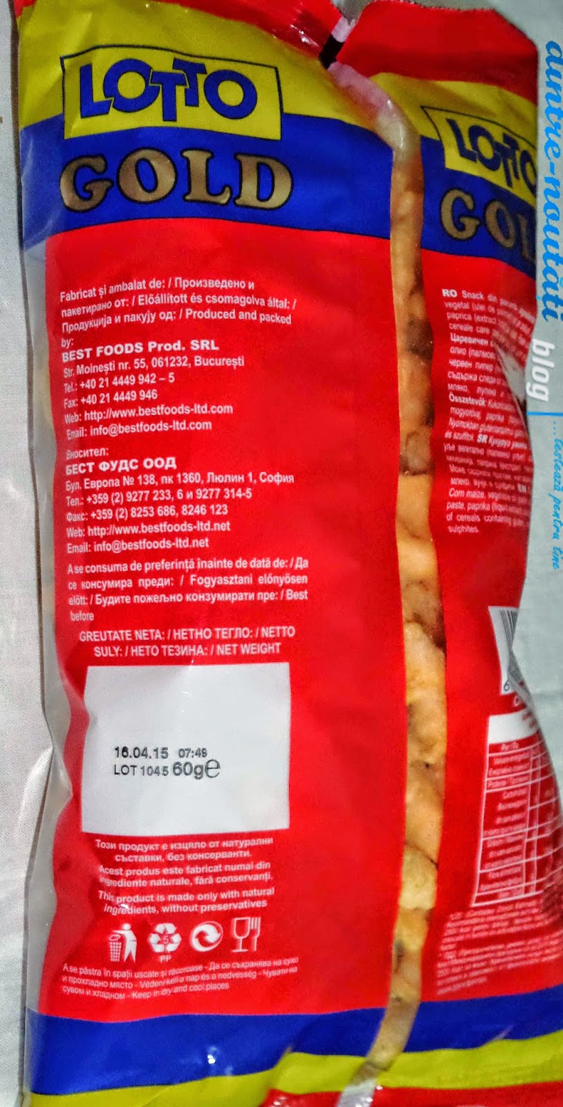 Best FOODS LOTTO GOLD Snack | D-Nblog. Păreri sincere despre produse ...