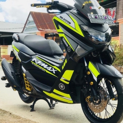 Modifikasi Nmax Hitam, Putih dan Abu Abu Terbaru 2020 - Dudungmaman07