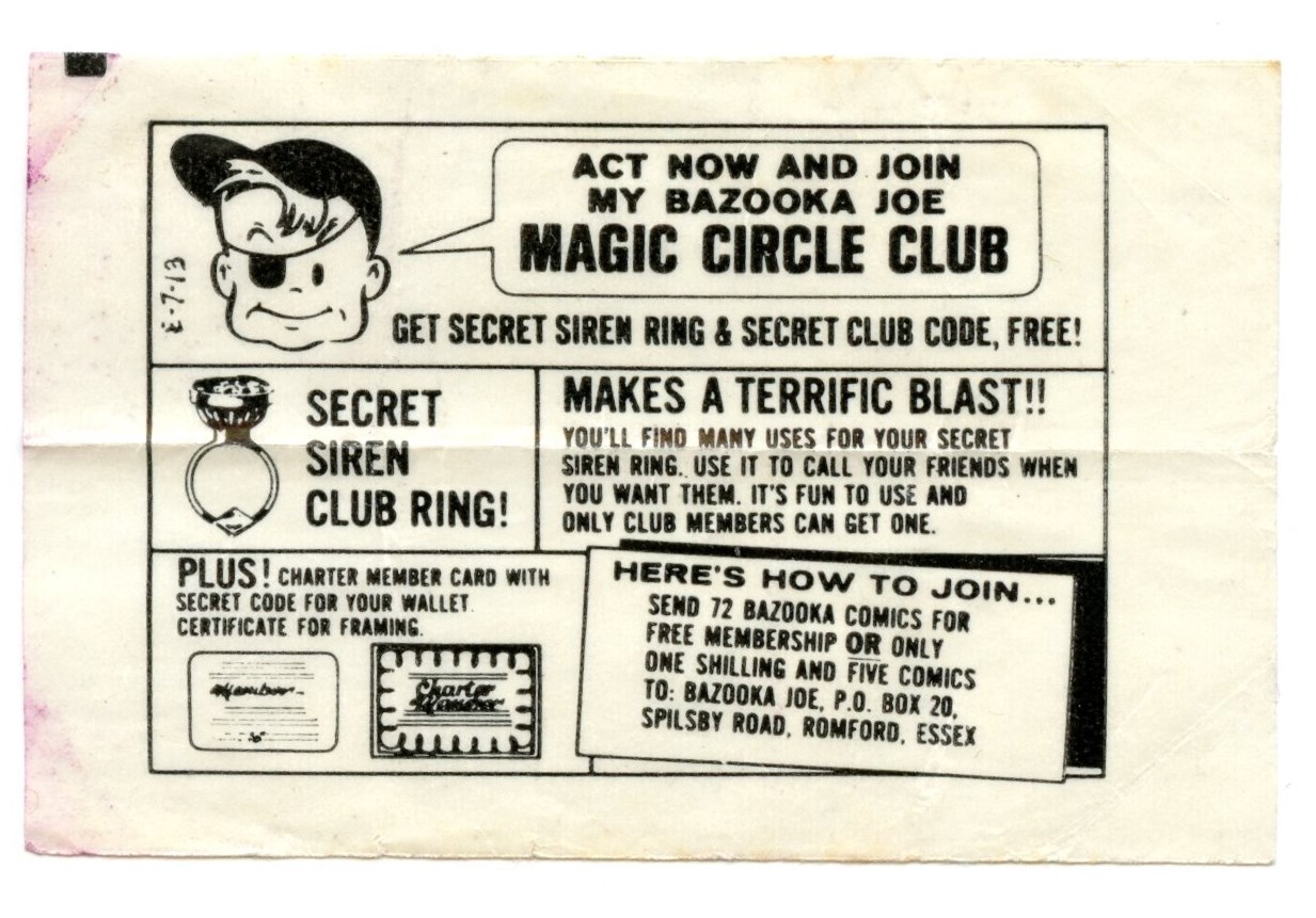 Reflections upon...: ...Bazooka Joe Bubble Gum