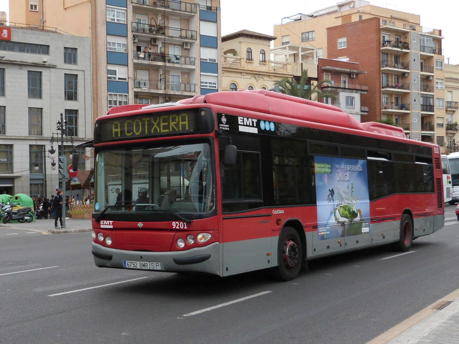 Autobuses de Valencia: EMT Valencia 9.201. "A Cotxera"