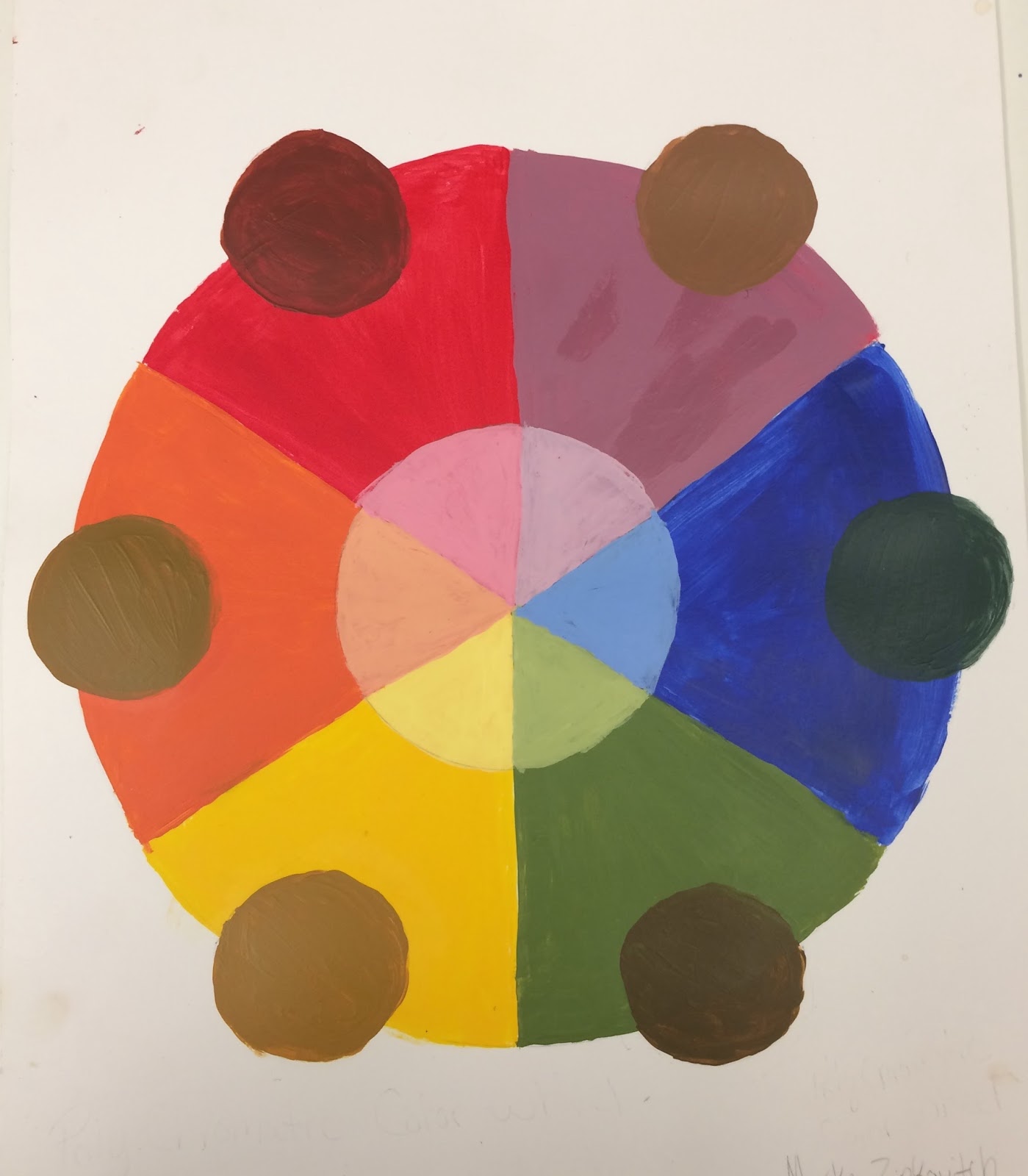 Project #1: Value Scales + Color Wheels