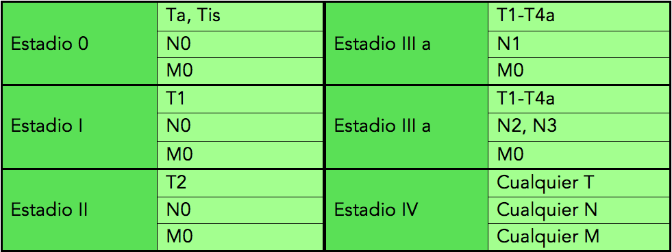 Clasificación del cáncer de vejiga