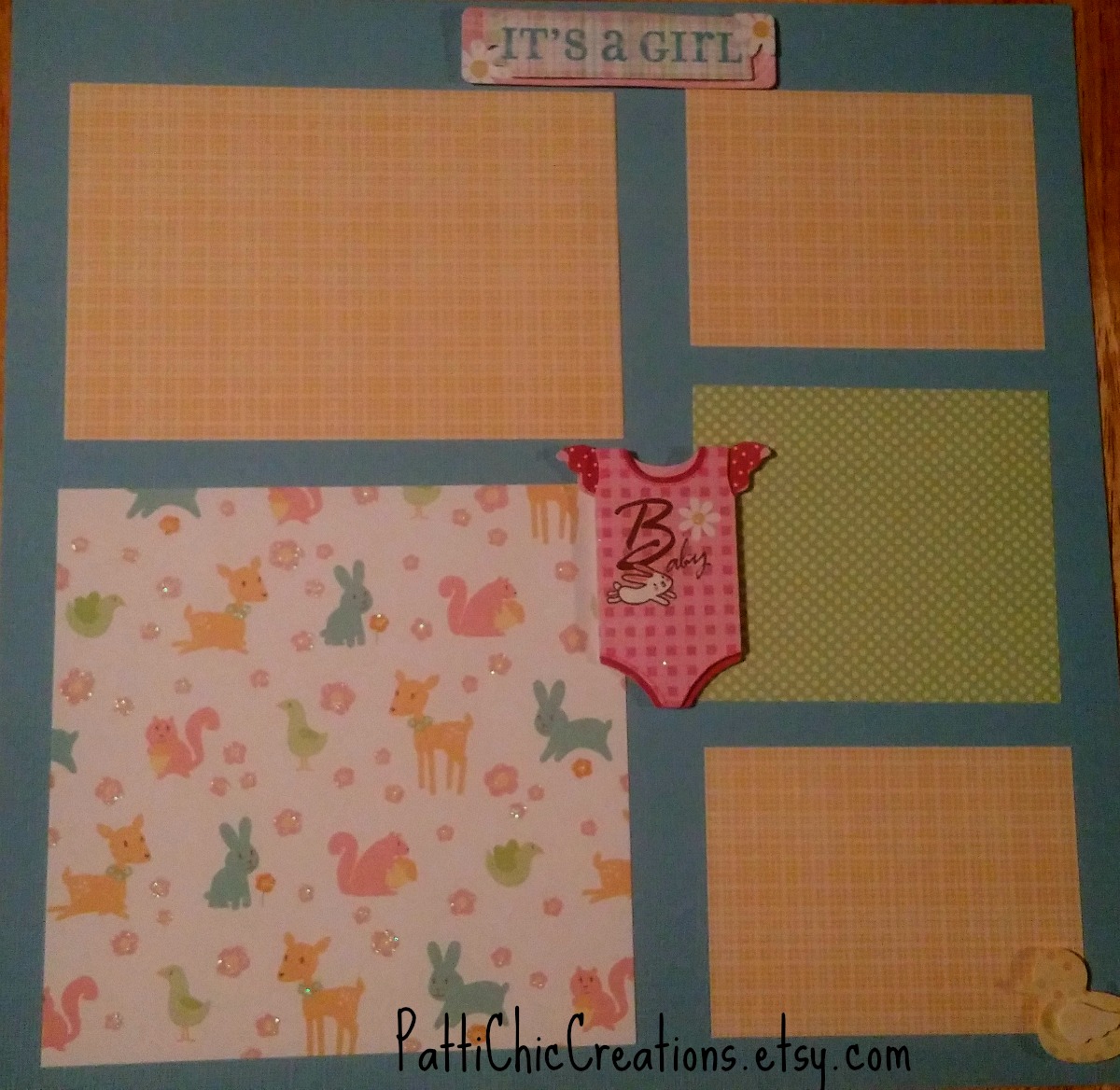 A Little Bit Of Patti Baby Girl 12x12 Scrapbook Page Layout a-little-bit-of-patti-baby-girl-12x12-scrapbook-page-layout