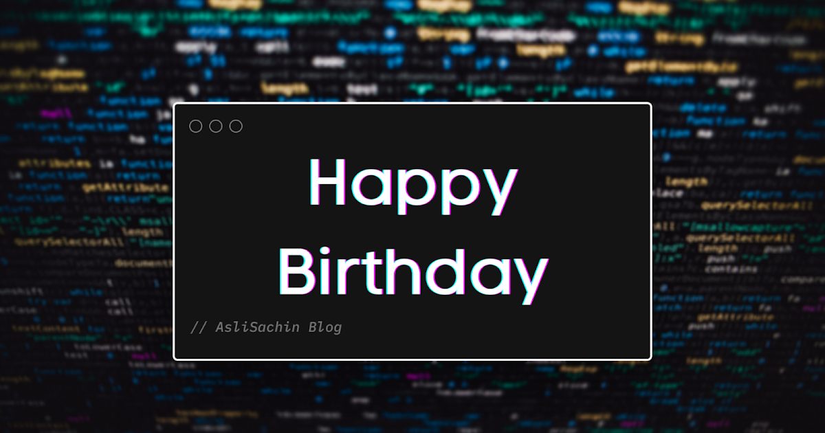 Wish Happy Birthday in Different Programming Languages